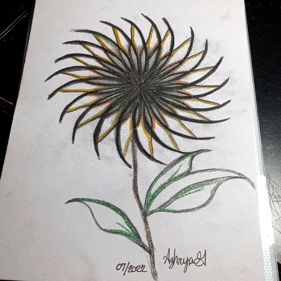 Art | Crazy Beautiful Flower Drawing | Poshmark